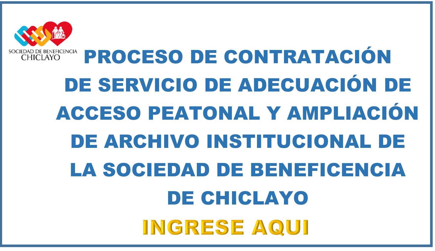 SOCIEDAD DE BENEFICENCIA DE CHICLAYO | SBCH